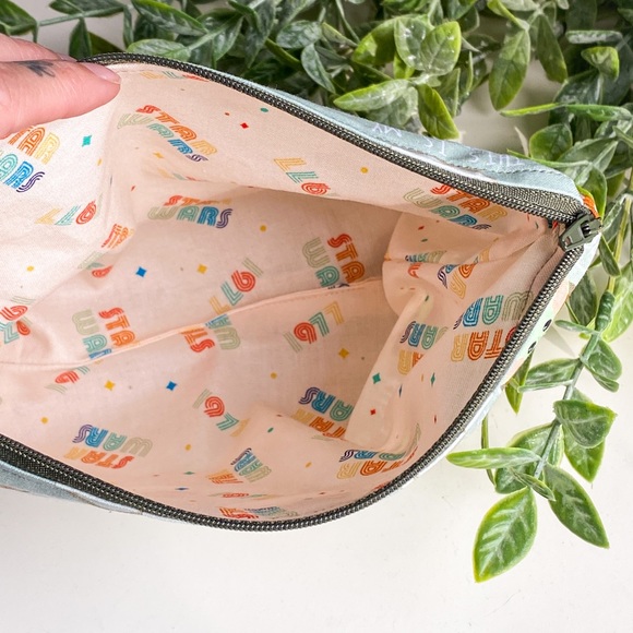 HandmadeinCA | Bags | Star Wars Mandalorian Grogu Baby Yoda Zipper ...